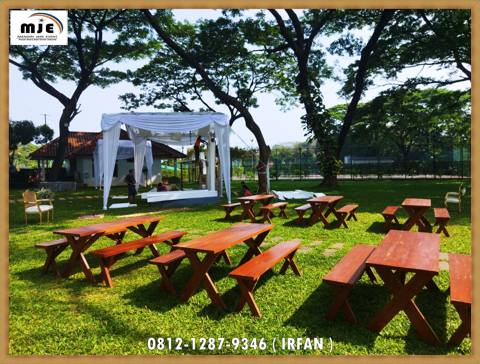 Rental Kursi Taman Kayu Xtra Godong Ijo Depok Jawa Barat