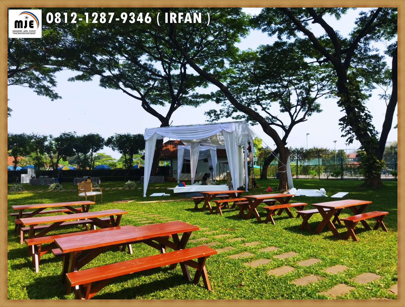 Rental Kursi Taman Kayu Xtra Godong Ijo Depok Jawa Barat