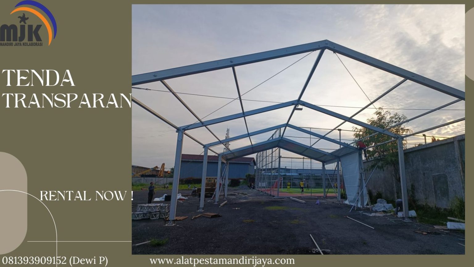 Sewa Tenda Atap Transparan Jenis Roder Dan Konvensional di Jakarta