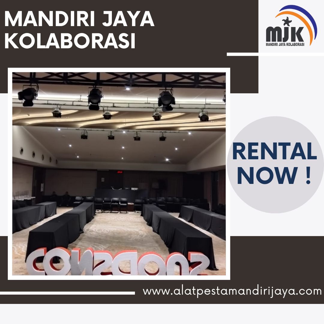 Pusat Sewa Meja Panjang Atau Long Table Cover hitam Di Bandung
