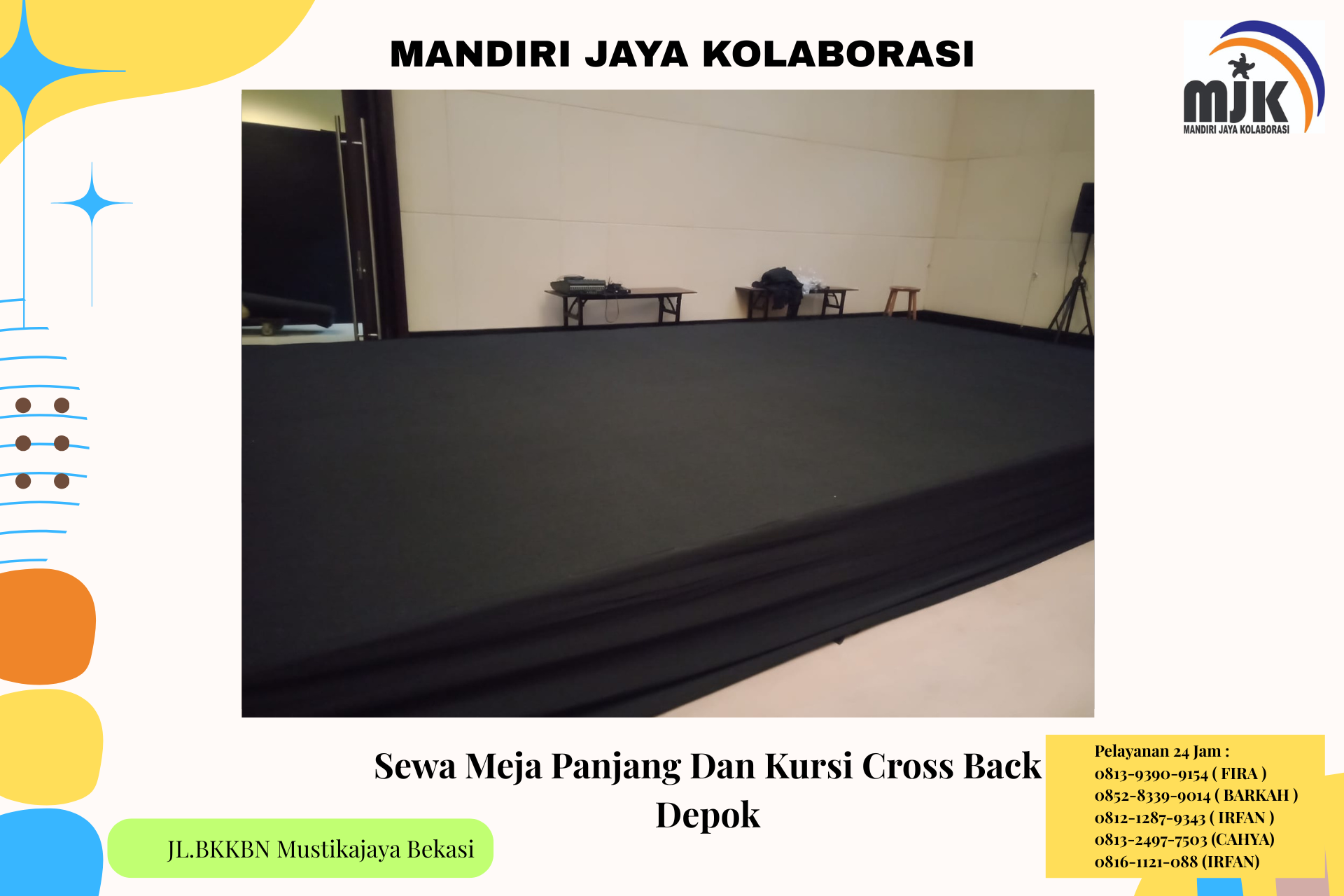 Rental Stage Level Karpet Hitam Jakarta