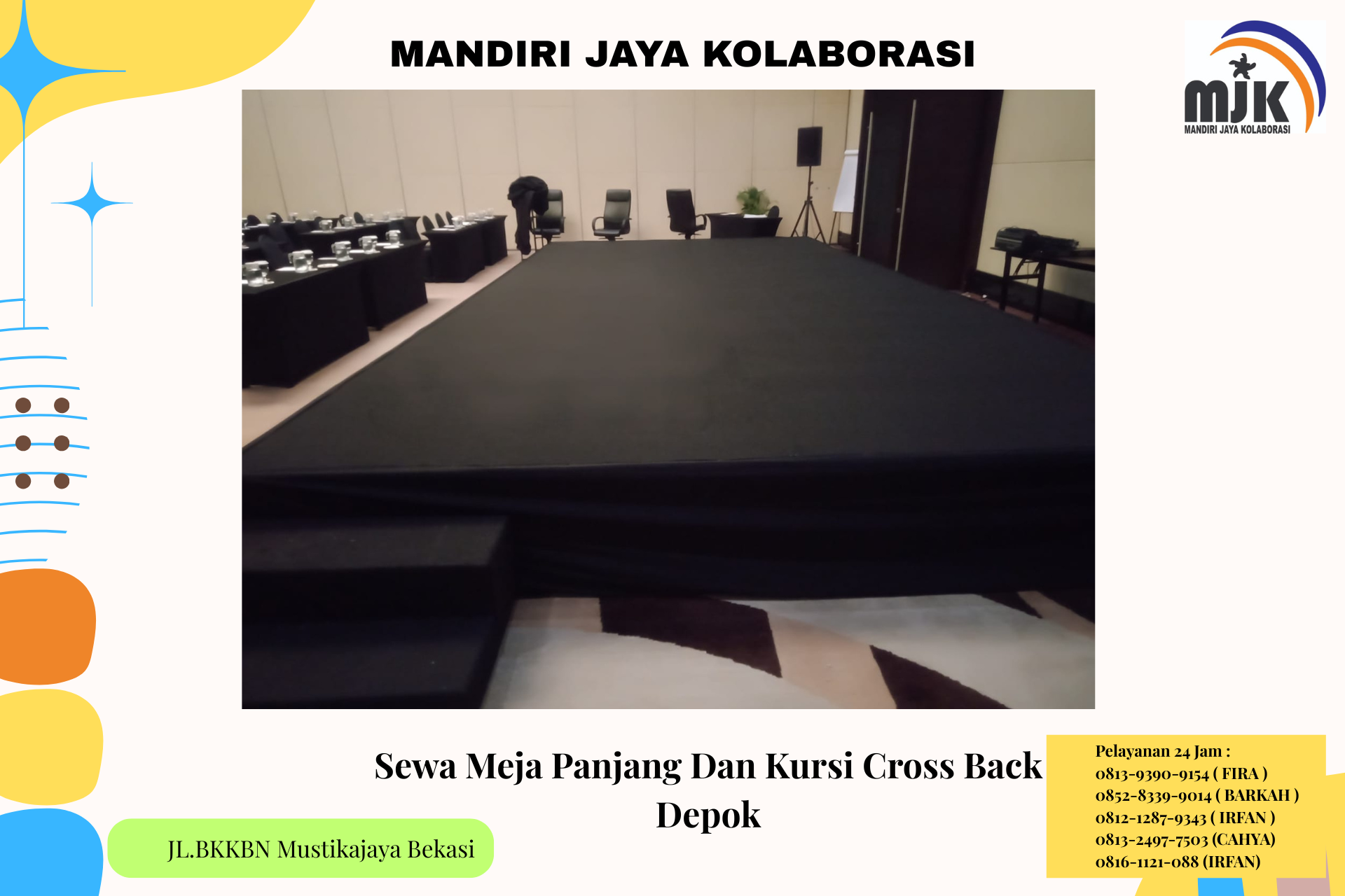 Rental Stage Level Karpet Hitam Jakarta